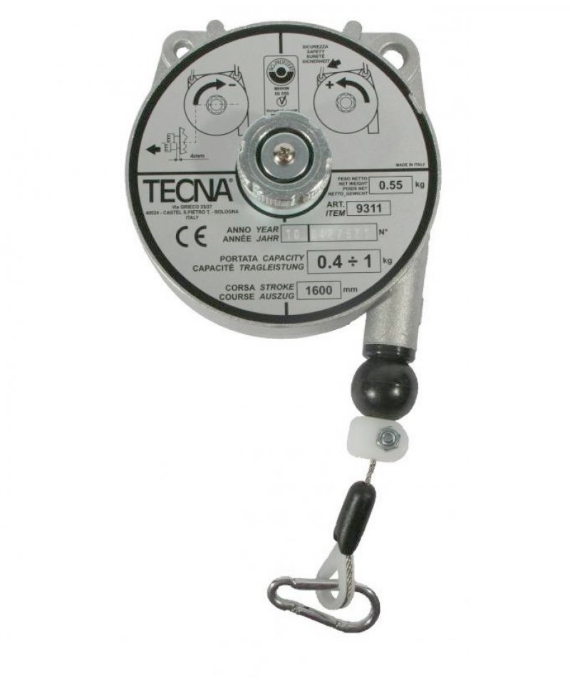 Balanser, przeciwwaga 2,0-3,0 kg, stalowa linka, 160 cm, TECNA 9313 - Wamma